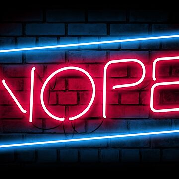 "Nope" Sticker for Sale by vomaria | Redbubble