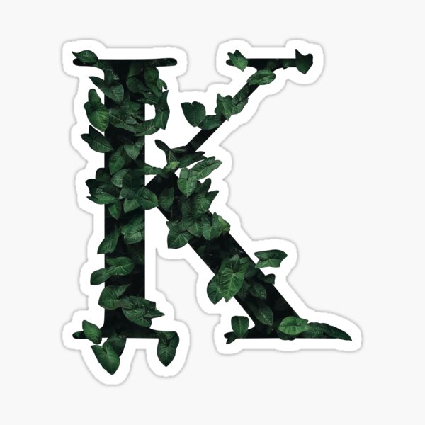 "Letter K" Sticker for Sale by Kalliannaa | Redbubble