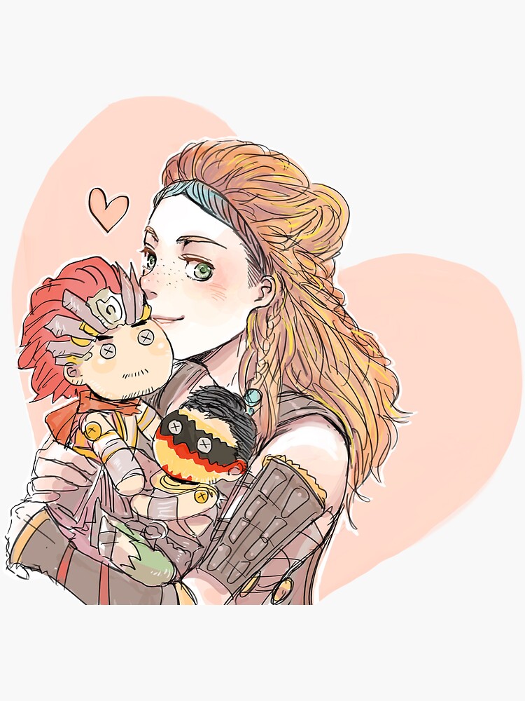 "Nil doll and Aloy" Sticker for Sale by sinokoi | Redbubble