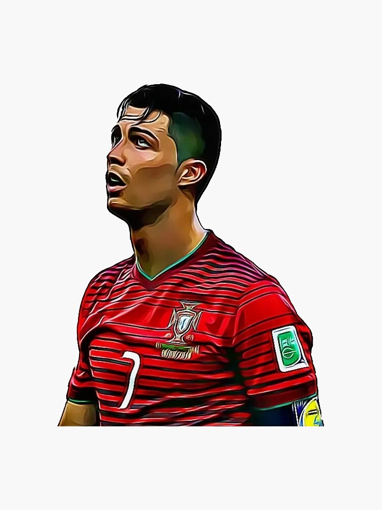 "Cristiano Ronaldo " Sticker for Sale by DavidJako | Redbubble