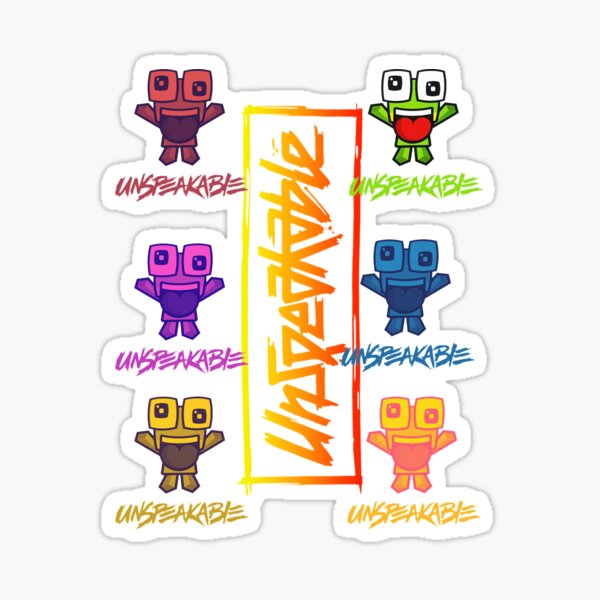 "UNSPEAKABLE" Sticker for Sale by Kamelia-100K | Redbubble