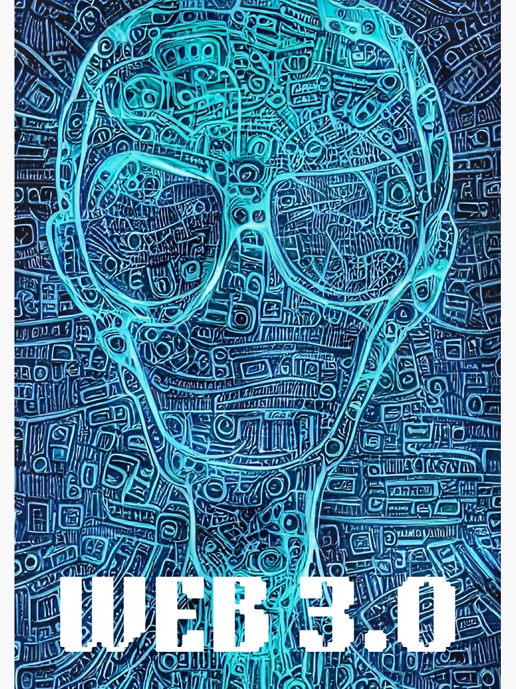 "Web3.0 blue" Sticker for Sale by Gala-life1 | Redbubble