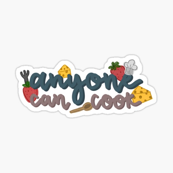 "you can cook!" Sticker for Sale by EdenAtencio04 | Redbubble