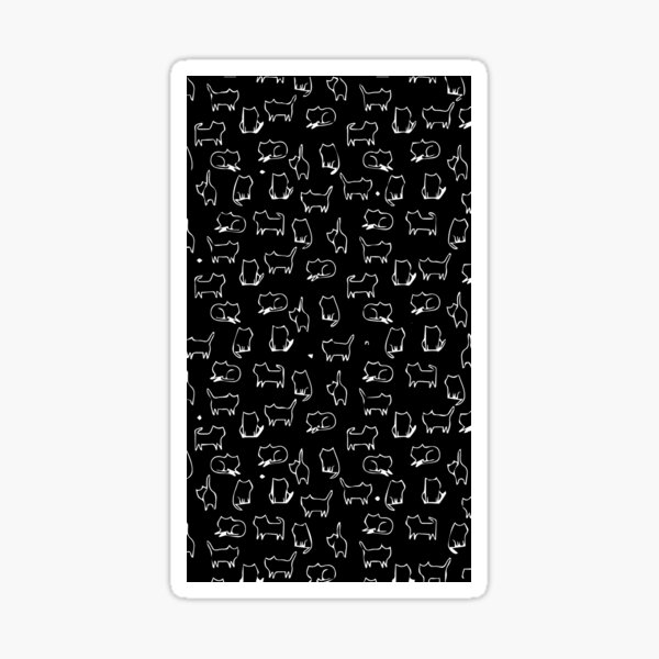 "Suspicious Cats" Sticker for Sale by yosfeno | Redbubble
