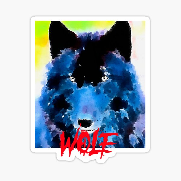 "Wolf - Lone Wolf" Sticker for Sale by BWBCCREATIONS | Redbubble