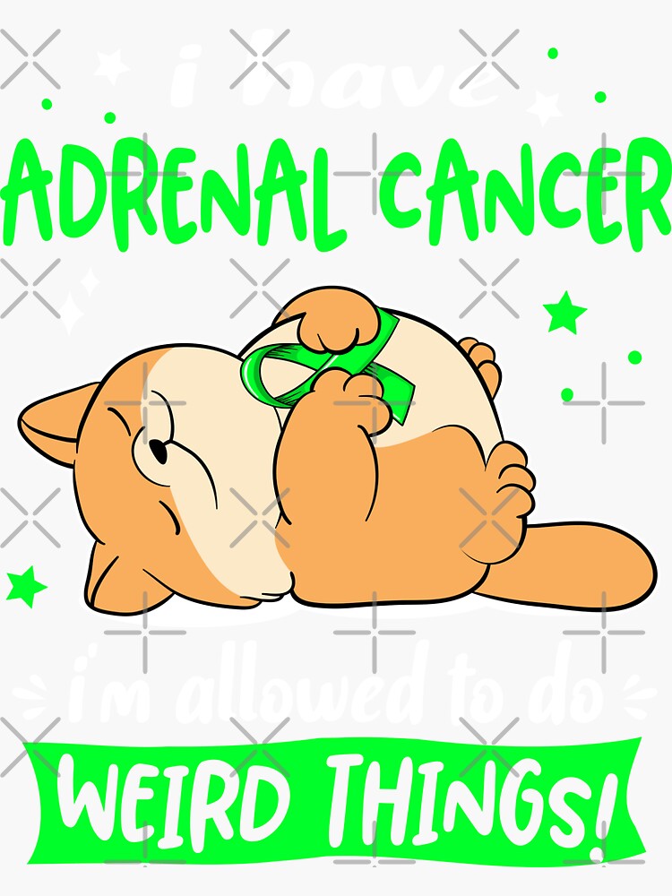 Pegatina «Concienciación sobre el cáncer suprarrenal Divertido, tengo ...