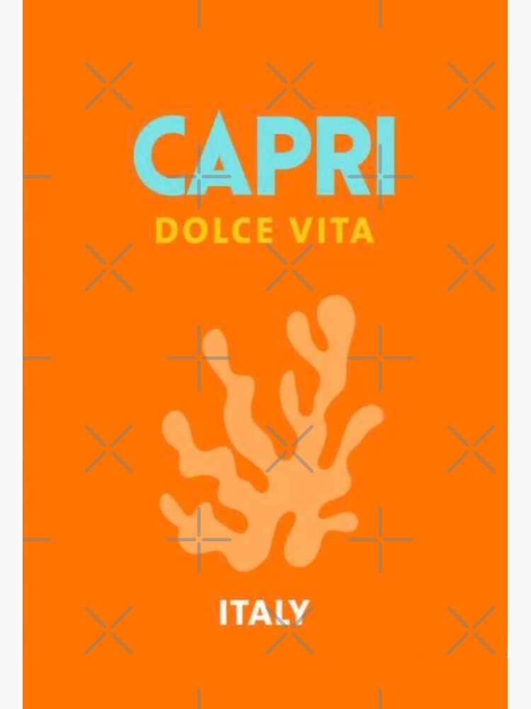 "Capri Dolce Vita Preppy" Sticker for Sale by brookiecookie37 | Redbubble