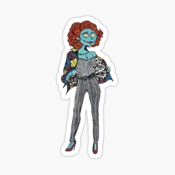 "Sally Sandy Mashup" Sticker for Sale by HollyElizabeth | Redbubble