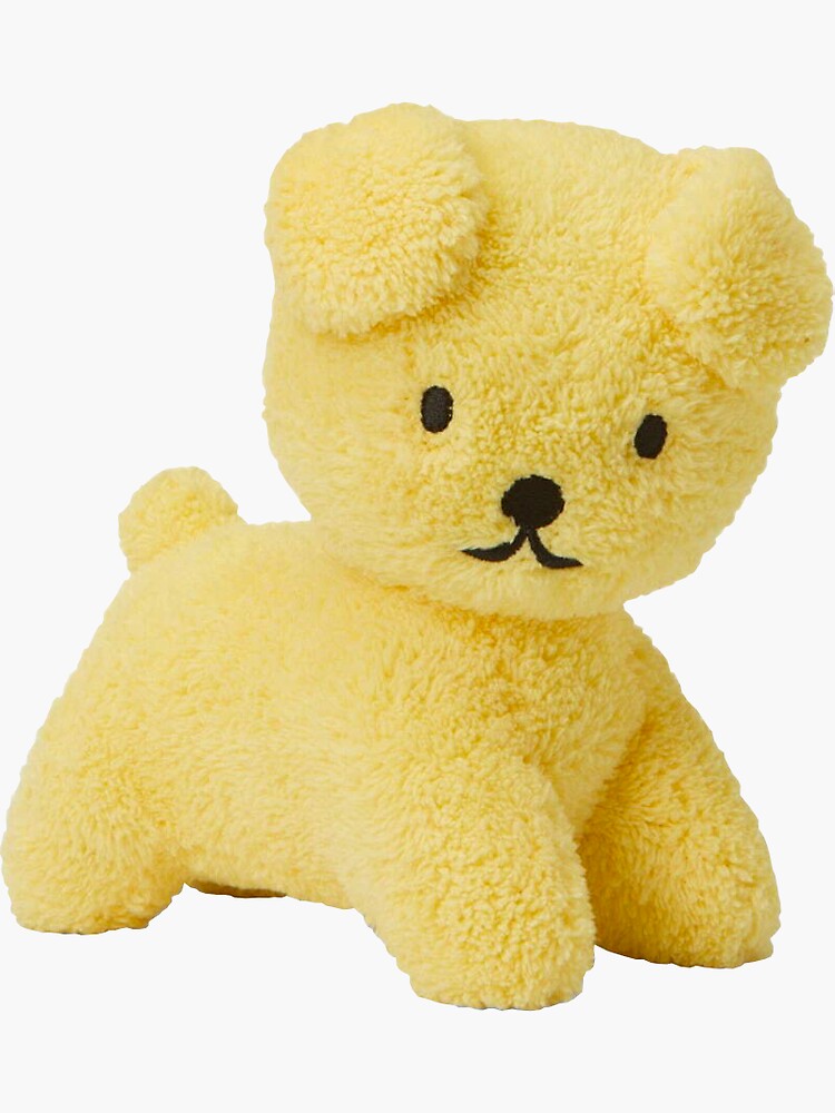 "yellow puppy stuffie" Sticker for Sale by zommbunny | Redbubble