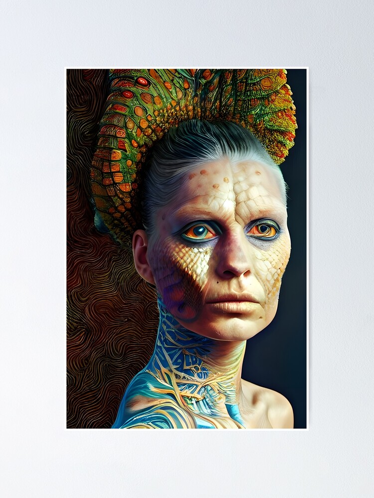 "The Lizard Queen" Poster for Sale by StevenBriggs | Redbubble
