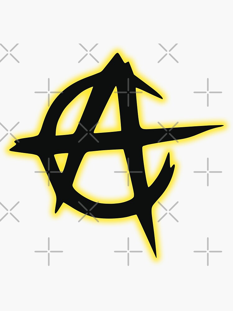 "Ancap Anarchy Capitalism Symbol flag" Sticker for Sale by ...