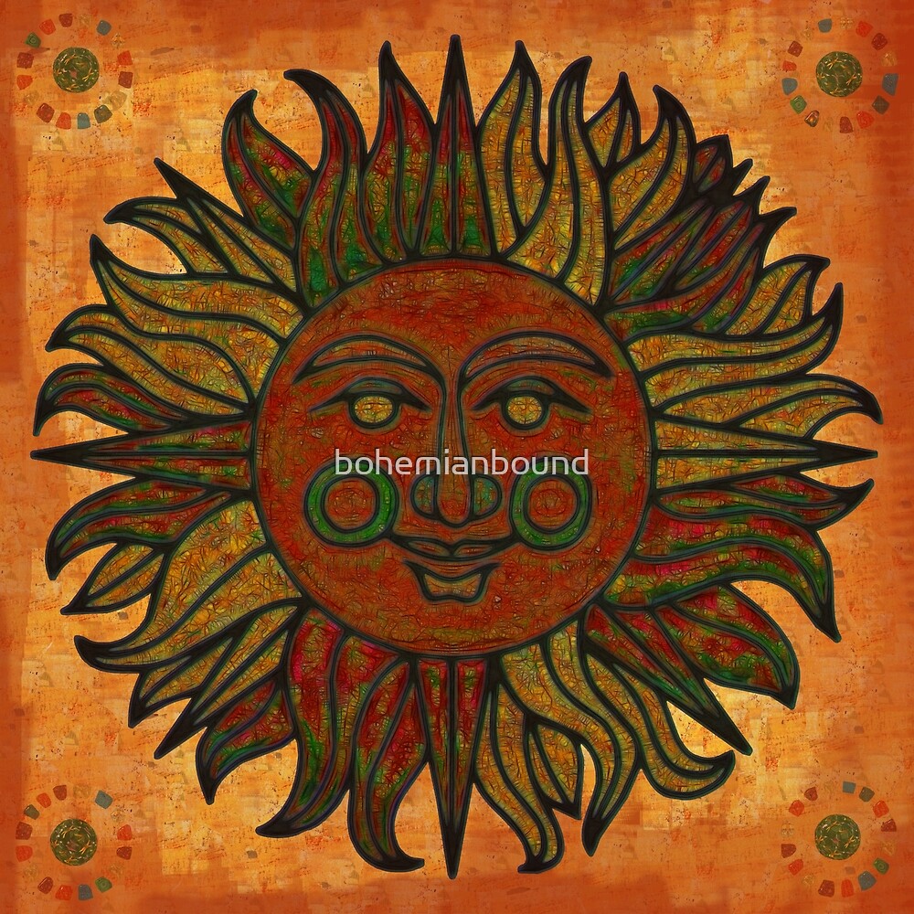 "Grunge Sun" by bohemianbound | Redbubble