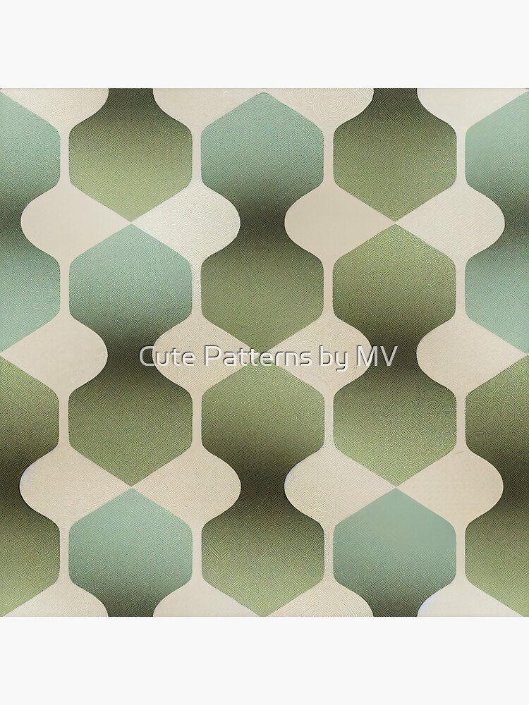 "Sage Green Pattern II | Modern Abstract Geometric" Sticker for Sale by ...