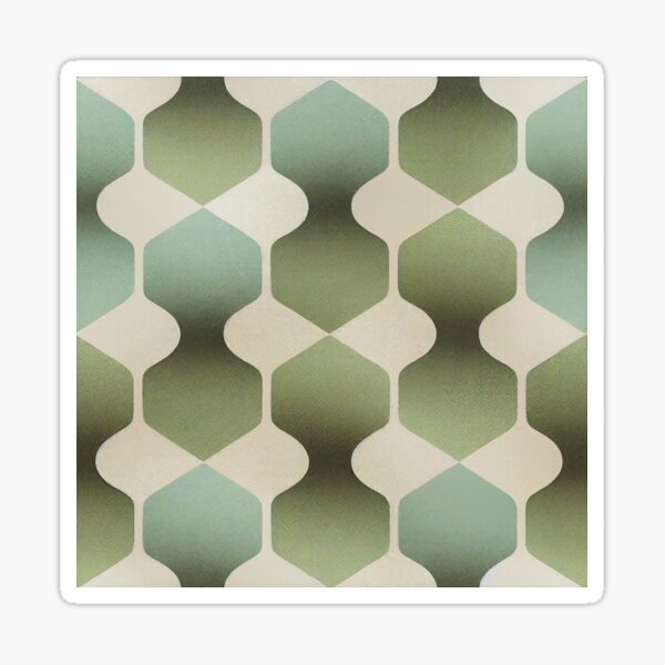 "Sage Green Pattern II | Modern Abstract Geometric" Sticker for Sale by ...