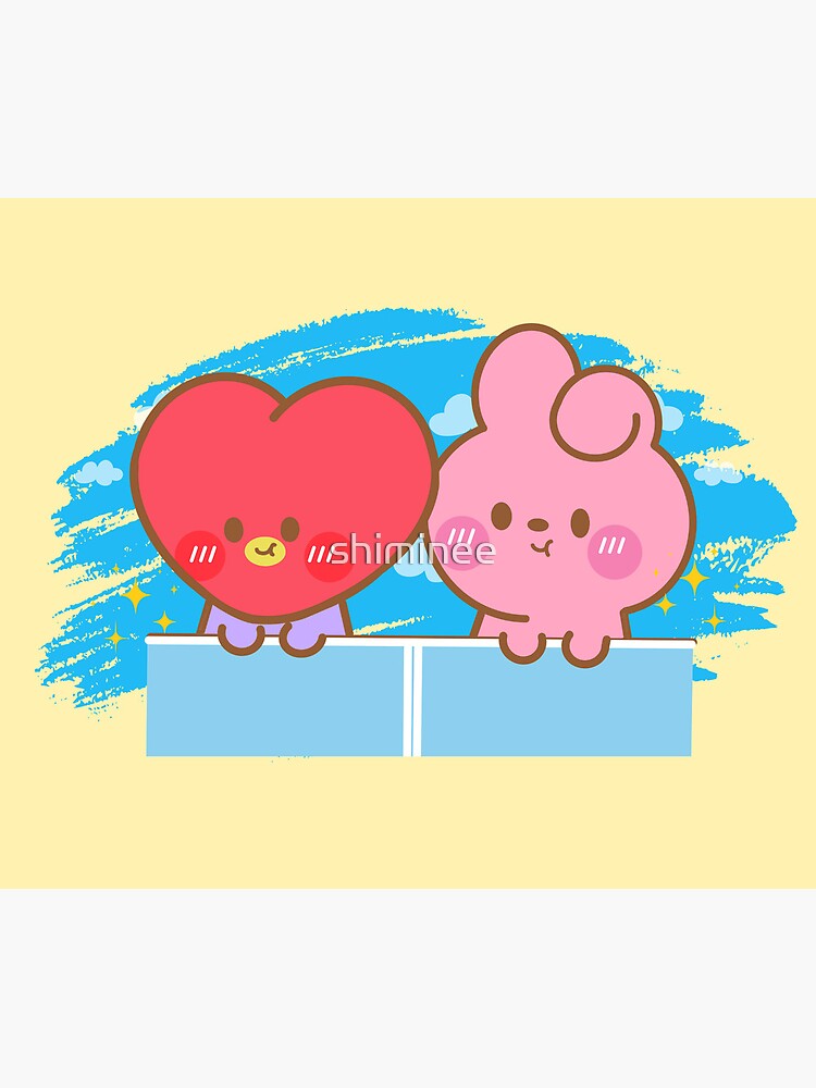 "Vkook - Taekook - Cute BTS member BT21 character - Tata and Cooky ...