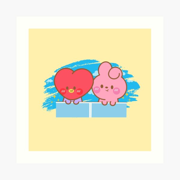 "Vkook - Taekook - Cute BTS member BT21 character - Tata and Cooky ...
