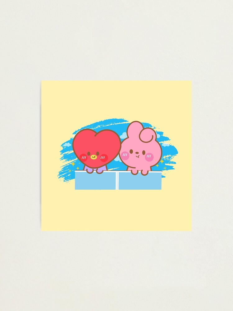 "Vkook - Taekook - Cute BTS member BT21 character - Tata and Cooky ...