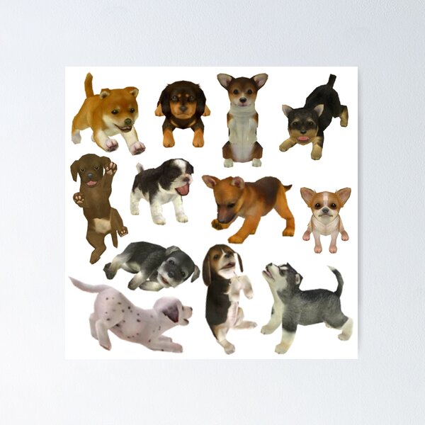 "nintendogs pups!" Poster for Sale by gixel | Redbubble