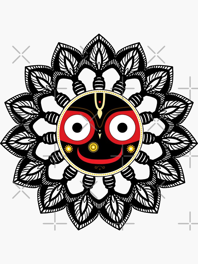 "Jagannath jai Jagannath lord Jagannath " Sticker for Sale by Krishnavi ...