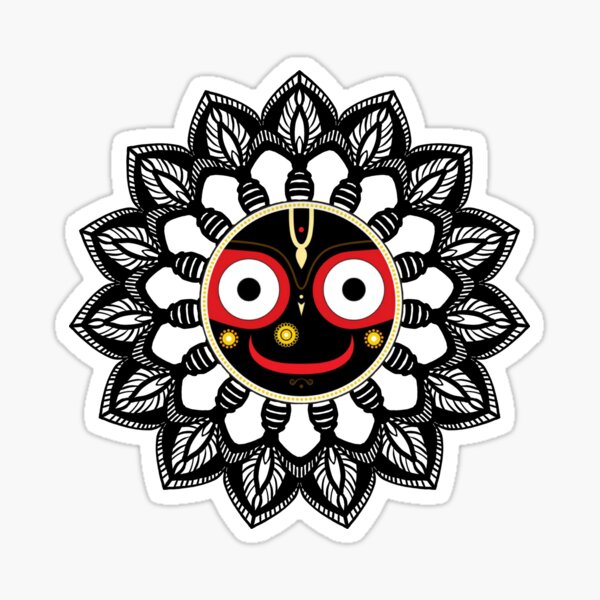 "Jagannath jai Jagannath lord Jagannath " Sticker for Sale by Krishnavi ...
