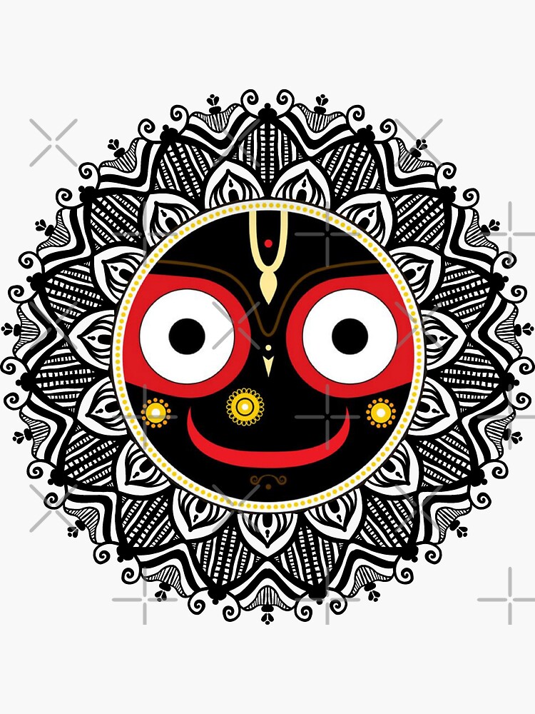 "Jagannath jai Jagannath lord Jagannath " Sticker for Sale by Krishnavi ...