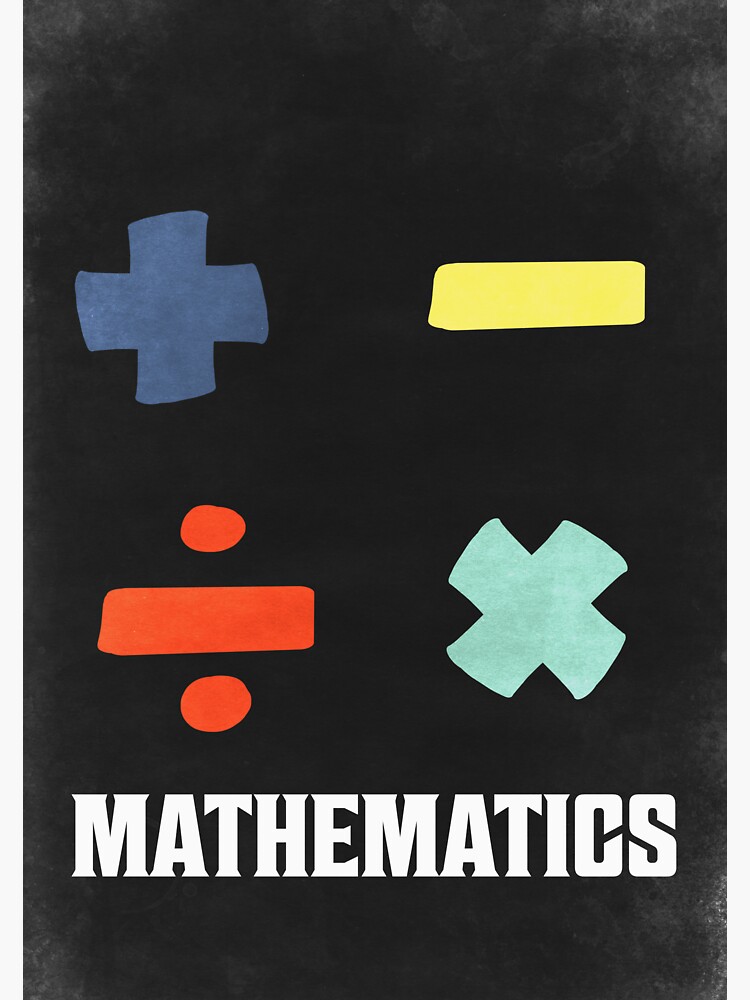 "Vintage Education Mathematics Poster" Sticker for Sale by ...