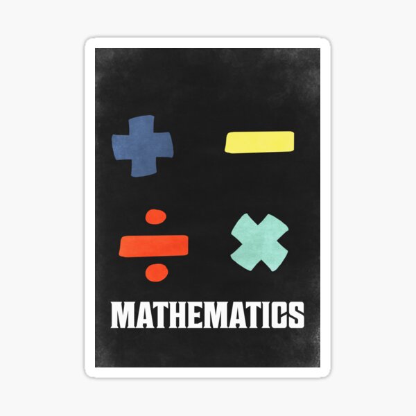 "Vintage Education Mathematics Poster" Sticker for Sale by ...