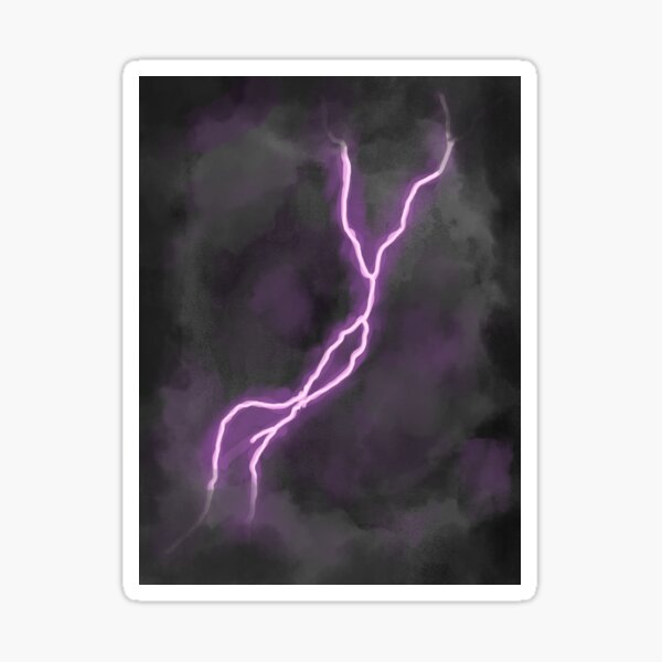 "Lightning " Sticker for Sale by Strudledoodledo | Redbubble
