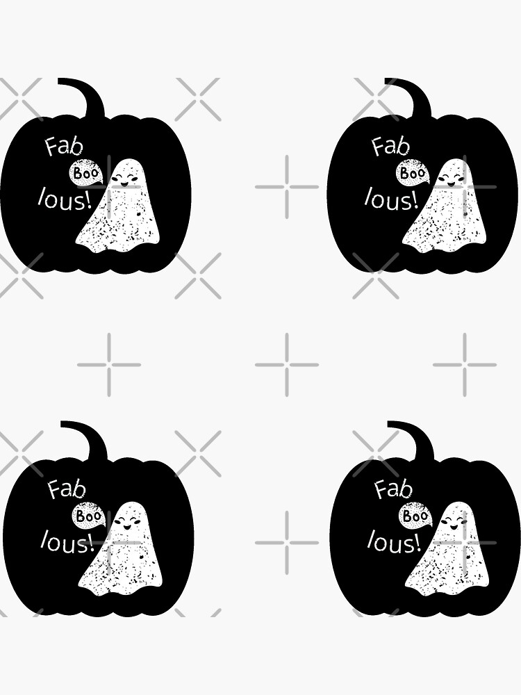 "Halloween Fabulous (Fab - boo - lous) Cute Ghost Distressed Style ...