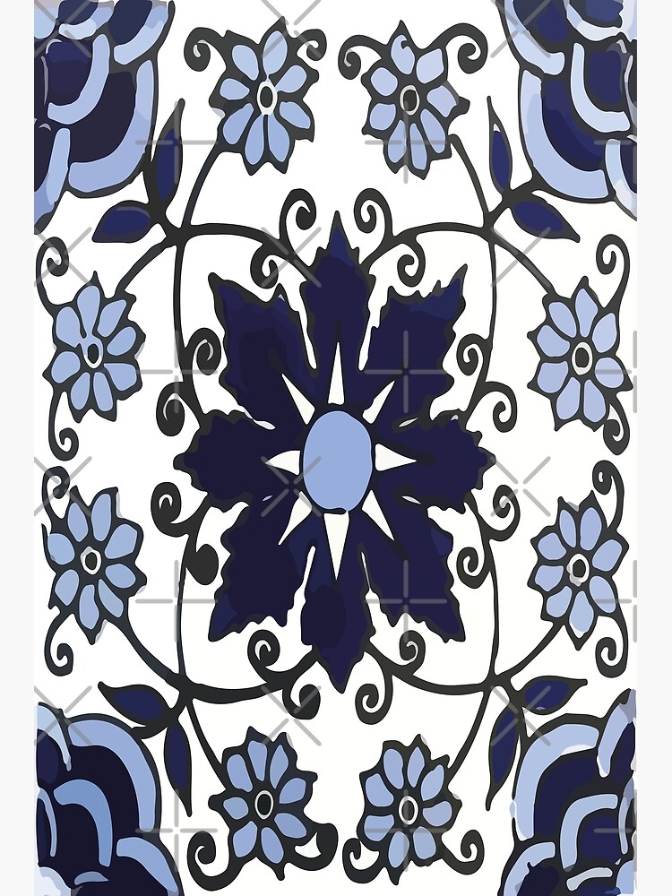 Póster «Talavera de estilo art nouveau azulejo de talavera mexicano ...