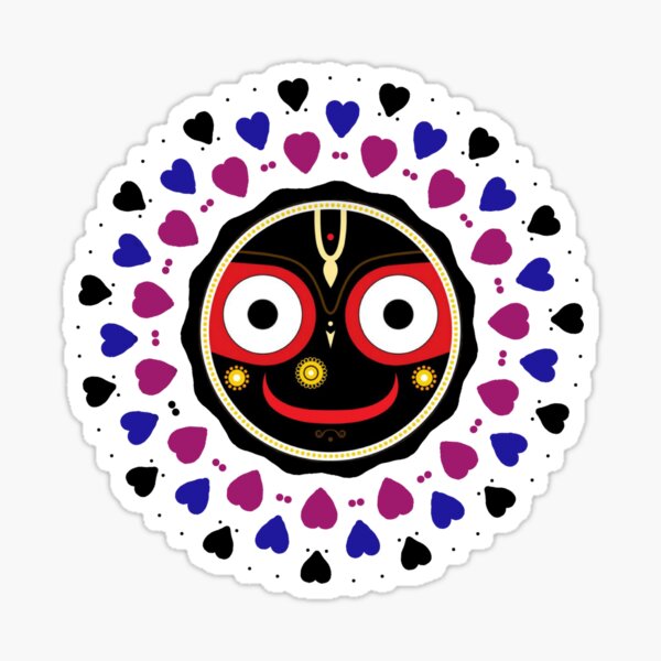 "Jagannath jai Jagannath lord Jagannath " Sticker for Sale by Krishnavi ...