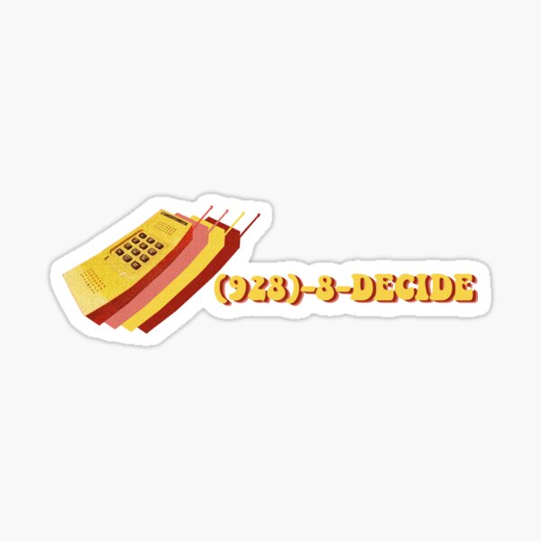"Decide" Sticker for Sale by Scarecrowmax | Redbubble
