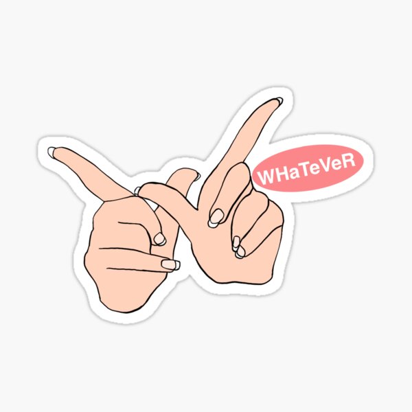 "Whatever" Sticker for Sale by veellustrate | Redbubble