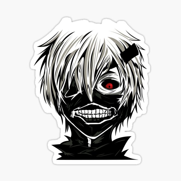 "TOKYO GHOUL KANEKI" Sticker for Sale by luckywin99 | Redbubble