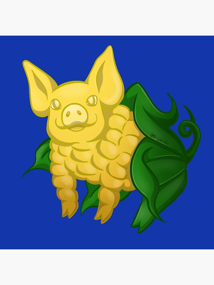 "Corn Pig" Poster for Sale by Amyloink | Redbubble