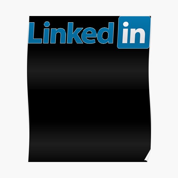 "Linkedin Logo " Poster for Sale by davidhillfg | Redbubble