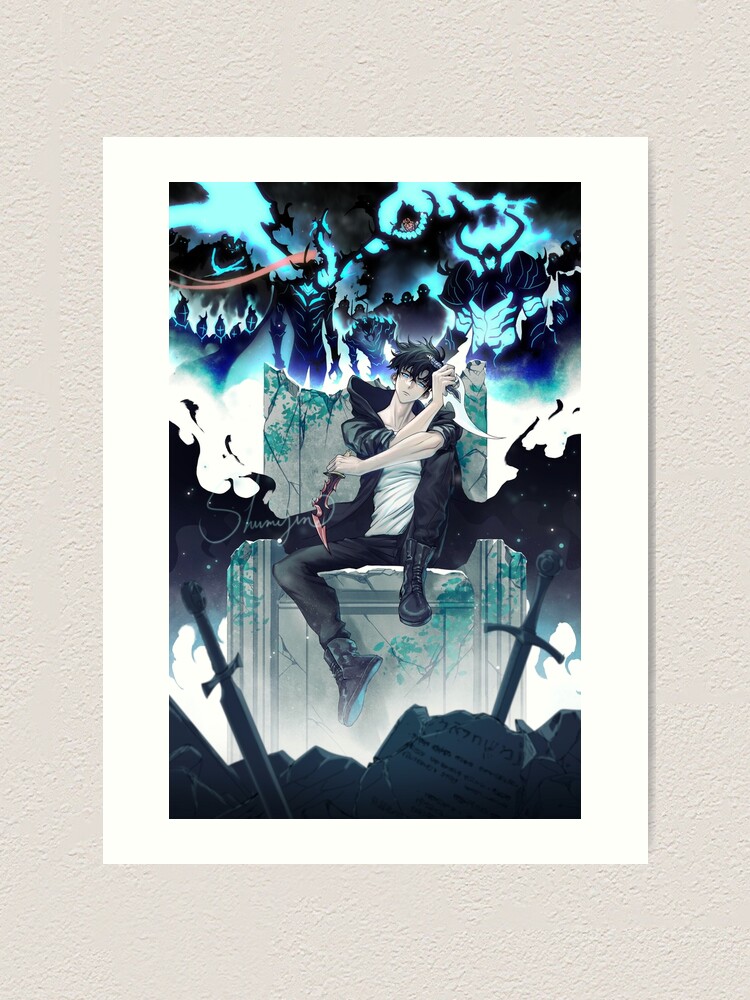 "Solo Leveling - Jin Woo and Shadow Army" Art Print for Sale by ...
