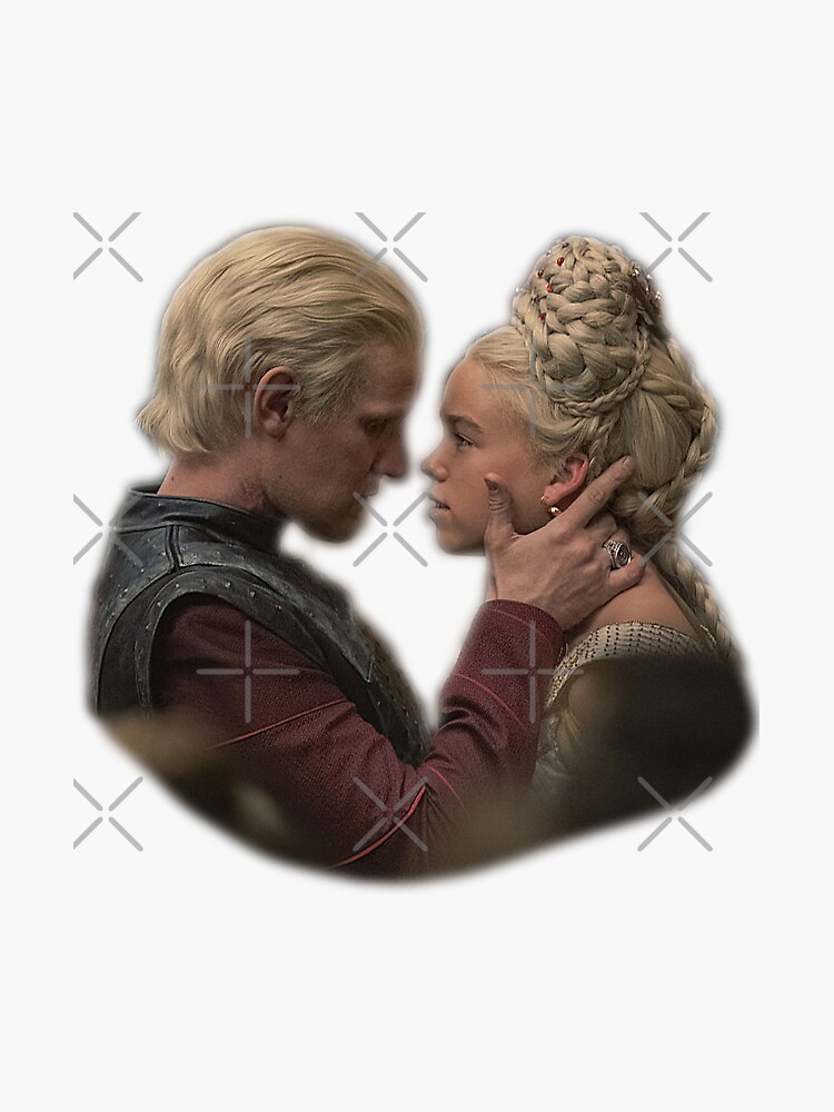 "Daemon & Rhaenyra" Sticker for Sale by YeOldMemeShop | Redbubble
