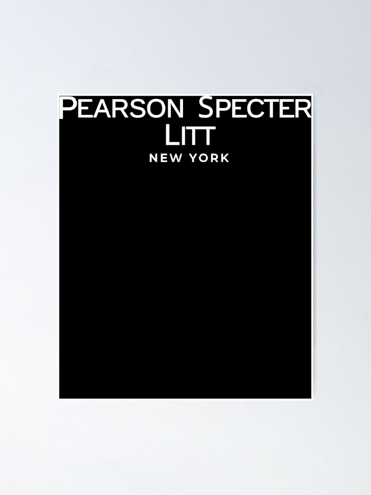 "Pearson Specter Litt Logo " Poster for Sale by davidhillfg | Redbubble