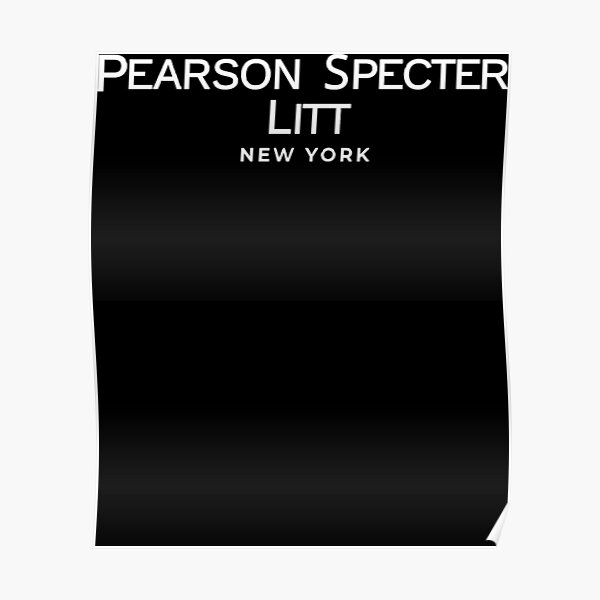 "Pearson Specter Litt Logo " Poster for Sale by davidhillfg | Redbubble