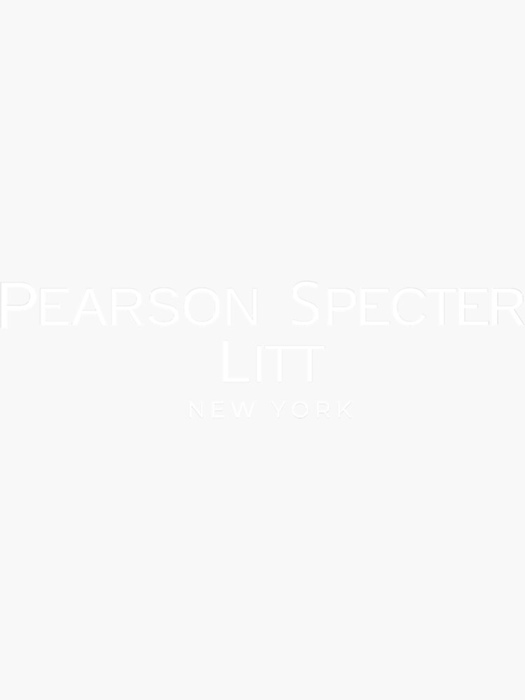"Pearson Specter Litt Logo " Sticker for Sale by davidhillfg | Redbubble