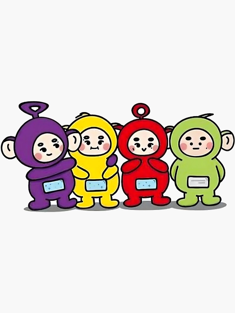 "Teletubbies chibi" Sticker for Sale by IngridFeldmann | Redbubble