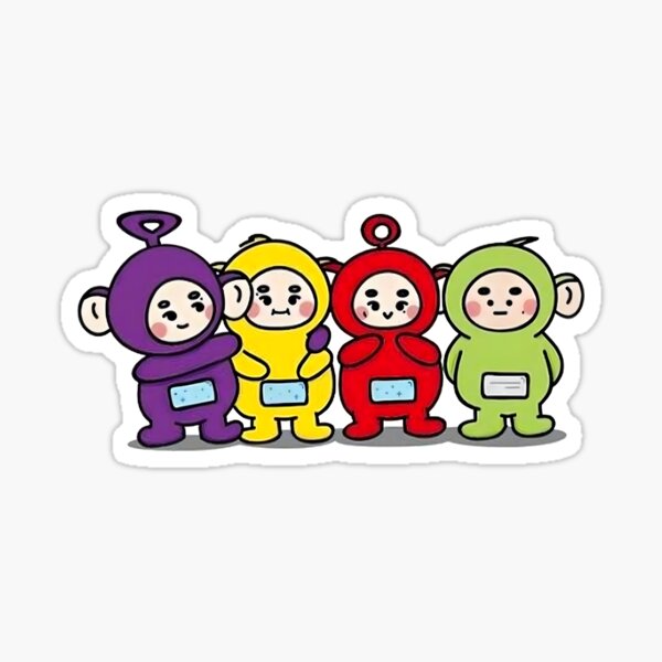 "Teletubbies chibi" Sticker for Sale by IngridFeldmann | Redbubble