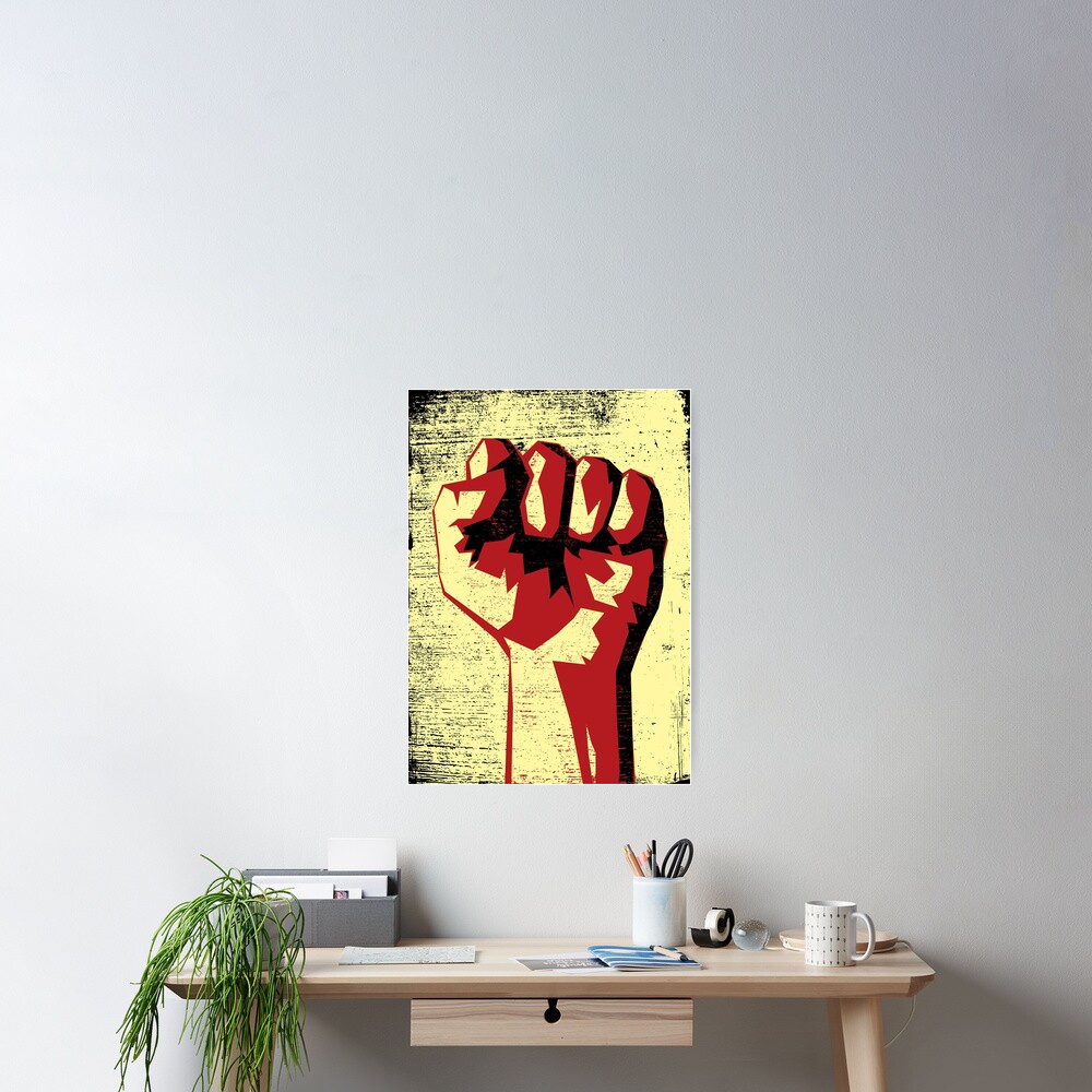 "Revolution!!! Raised Fist! " Poster for Sale by ddtk | Redbubble