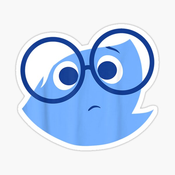 "Inside Out Sad Face Halloween T-Shirt" Sticker for Sale by ...