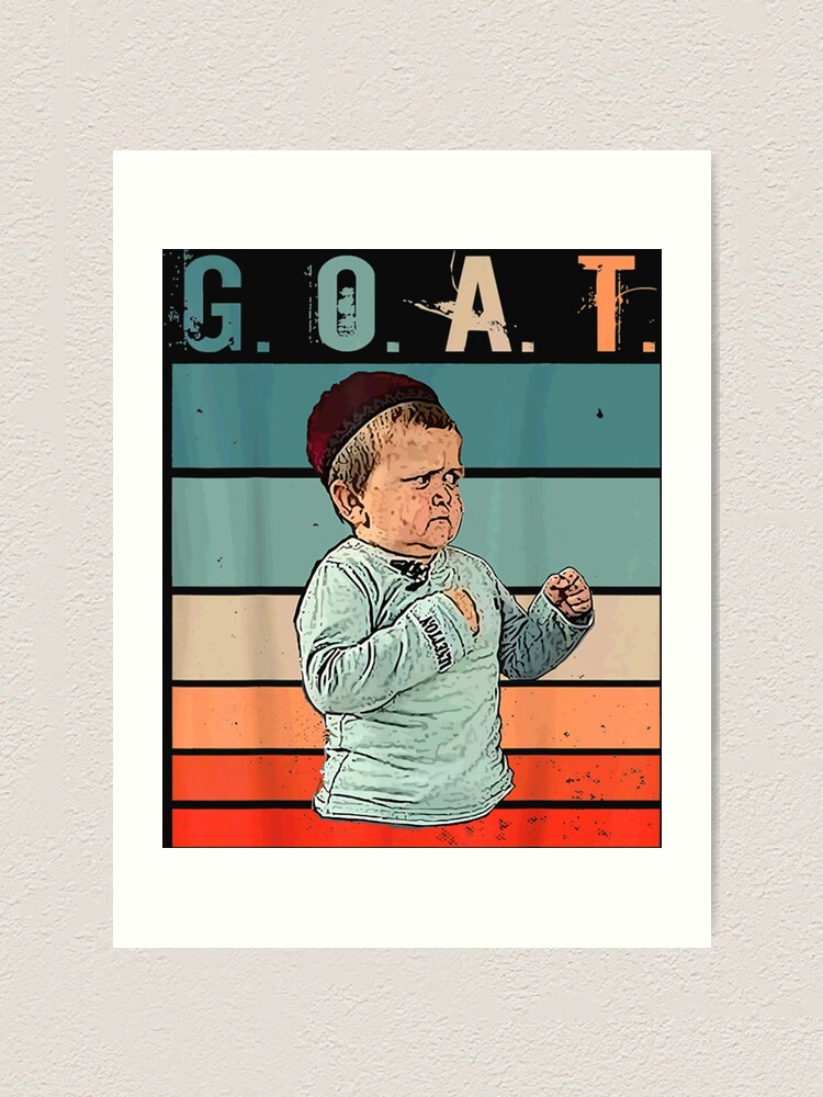 "G.O.A.T. MMA Hasbulla Fighting Meme Classic" Art Print for Sale by ...