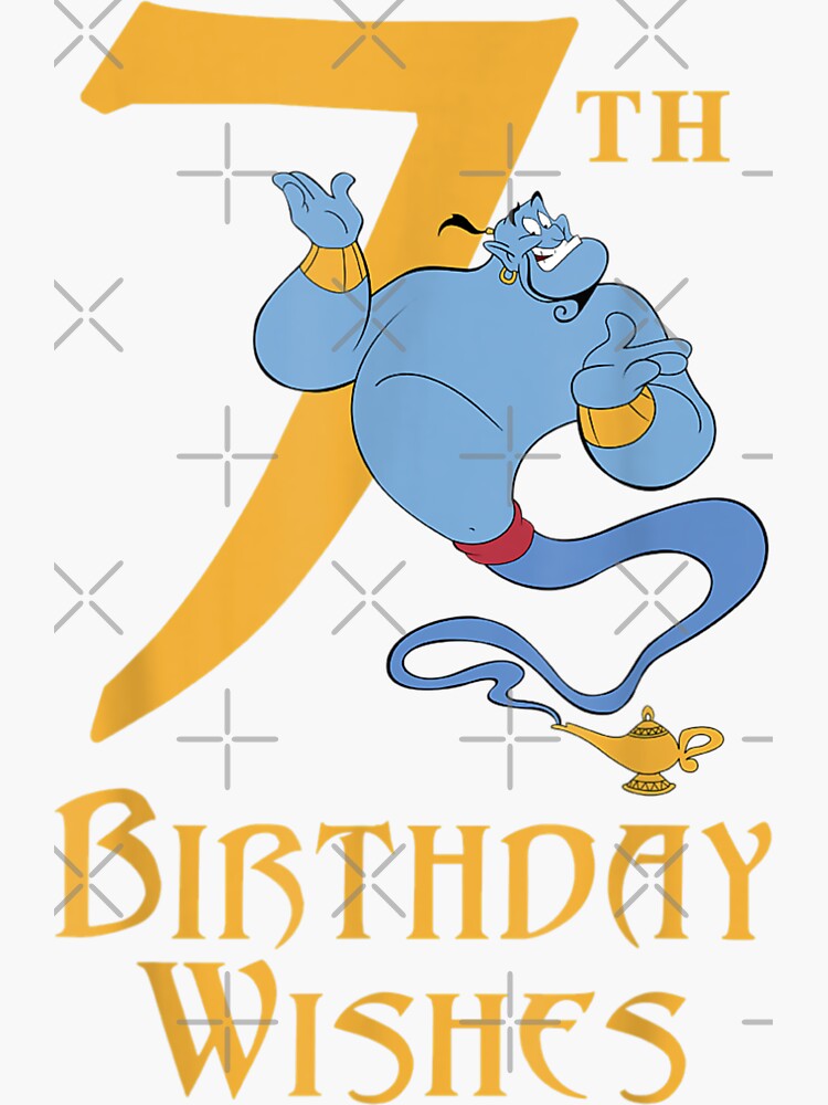 "7th Birthday Wishes" Sticker for Sale by DenisJoness | Redbubble