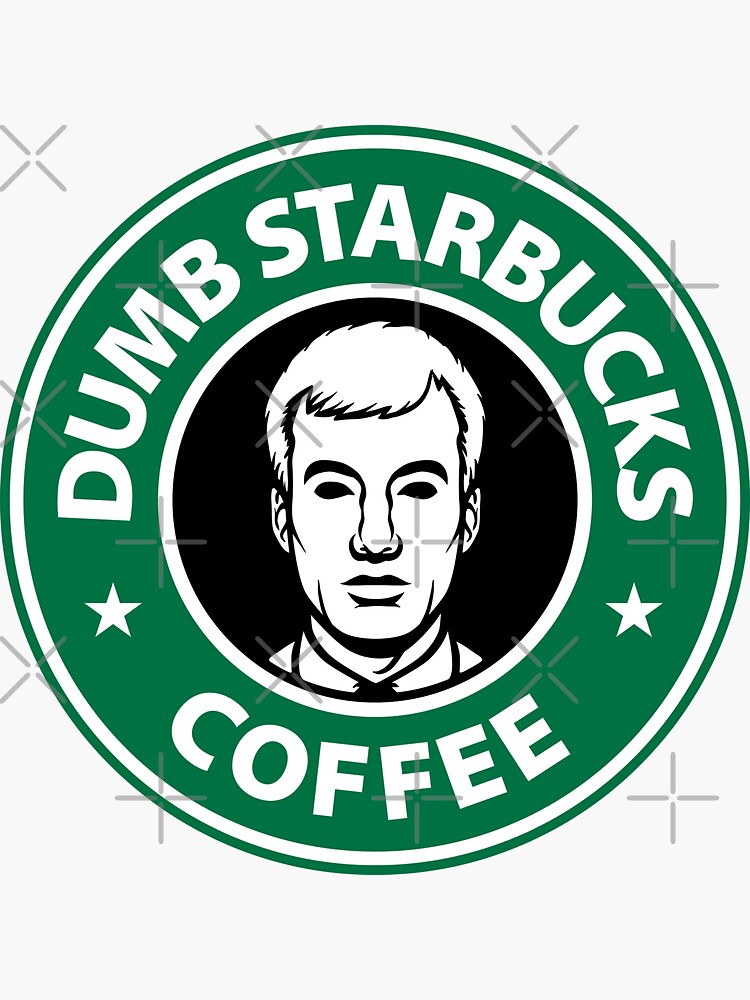 "Dumb Starbucks" Sticker for Sale by harebrained | Redbubble