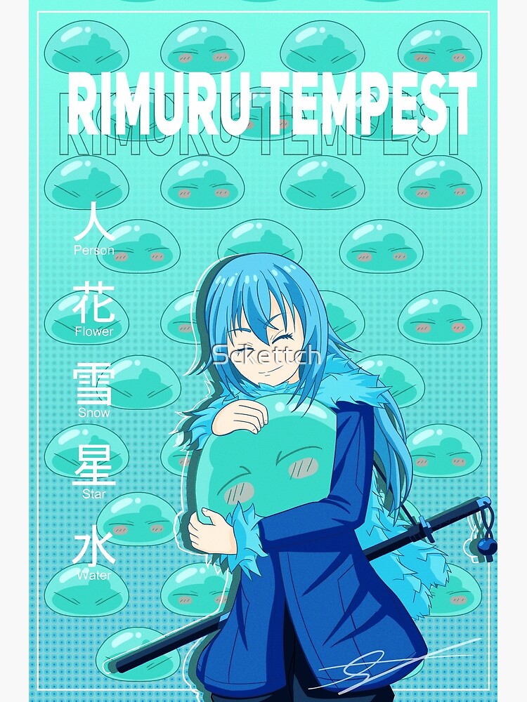 "Rimuru Tempest Anime Poster" Poster for Sale by Sckettch | Redbubble