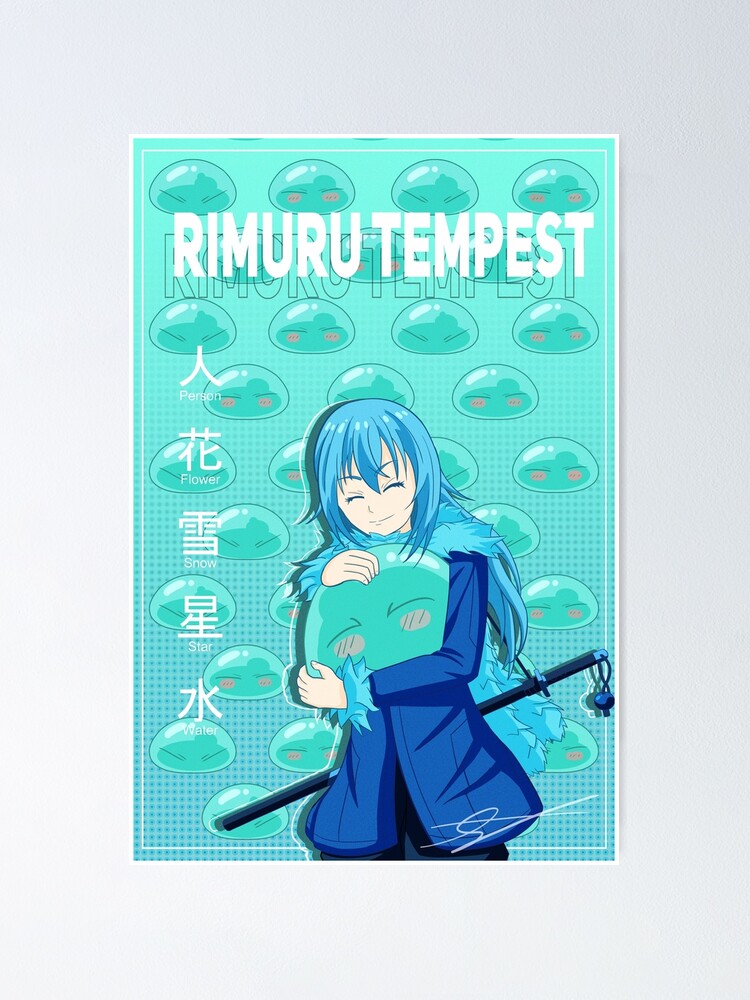 "Rimuru Tempest Anime Poster" Poster for Sale by Sckettch | Redbubble